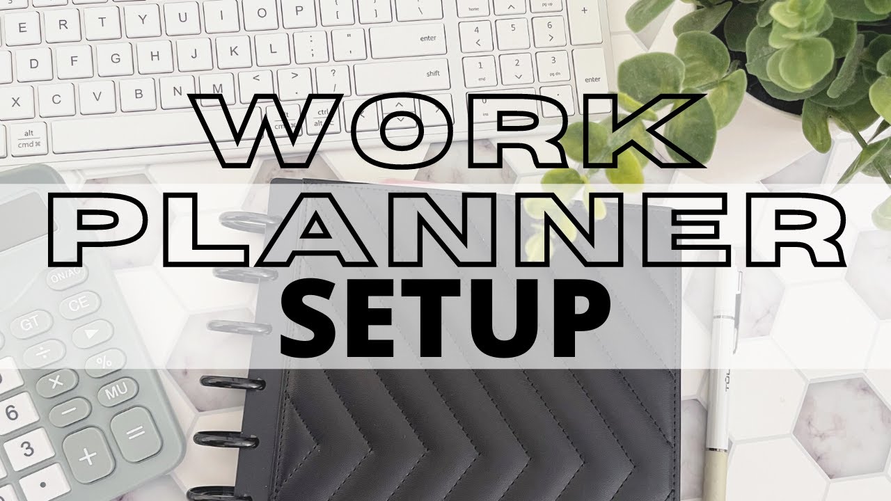 WORK PLANNER SETUP | CLASSIC HAPPY PLANNER - YouTube