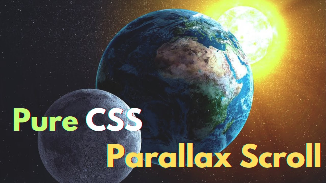 Create Solar System Using Parallax Css How To Make Website Using Html