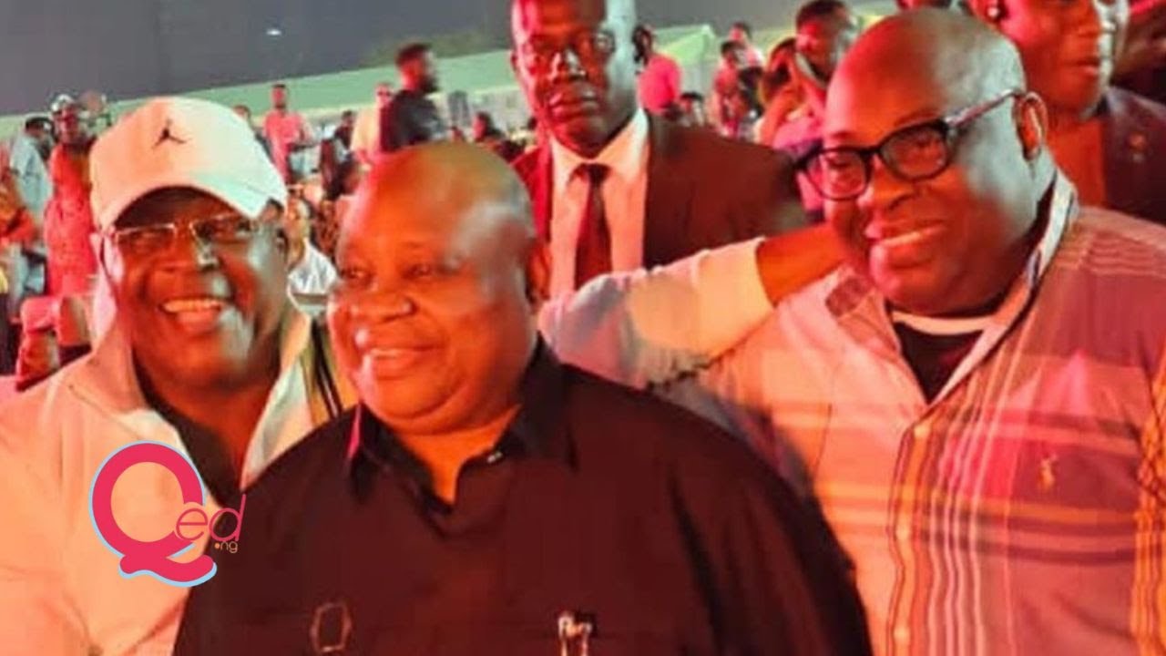 Davido's uncle Ademola Adeleke storms Timeless concert in Lagos - YouTube