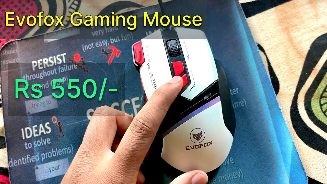 Evofox Gaming Mouse Unboxing | 12800 DPI RGB Light | Quick Detailed ...