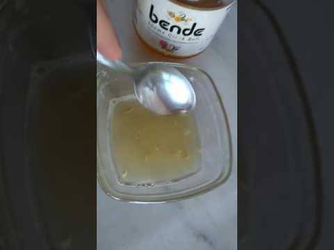 Limon ve bal ile maske