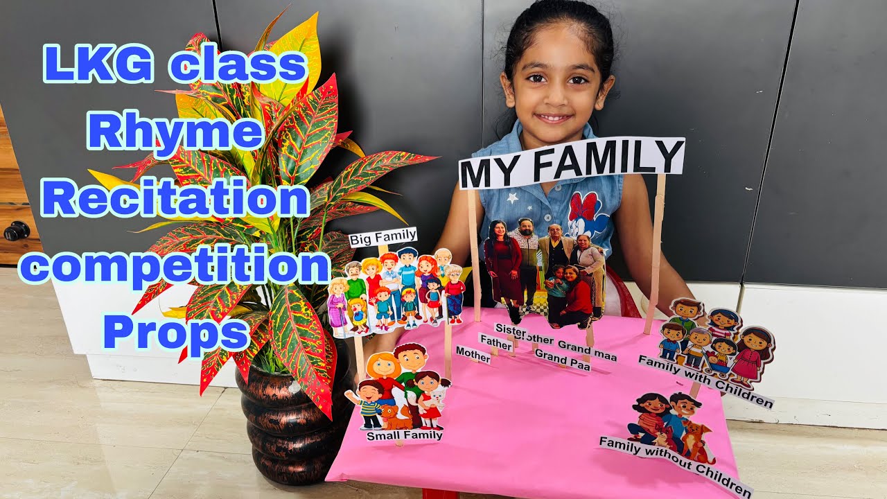 LKG class Rhyme recitation ideas | Props for LKG class poem competition ...