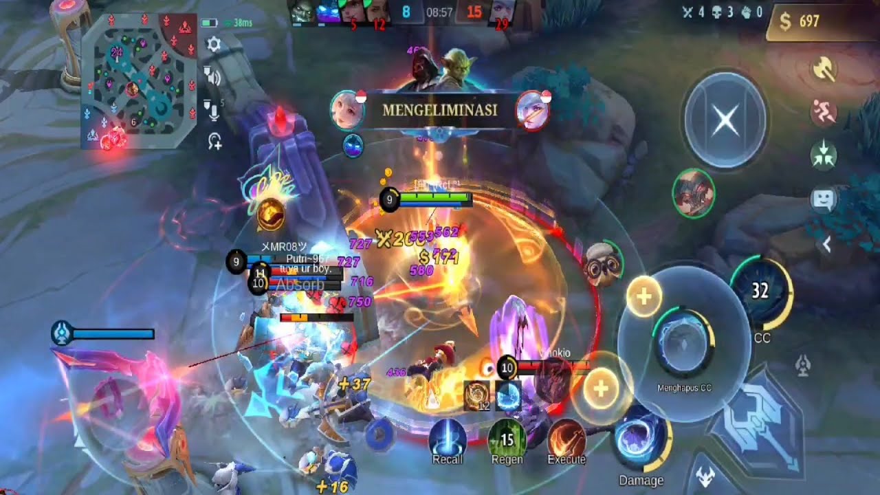 Kagura one hit one kill meskipun ketinggalan level - YouTube