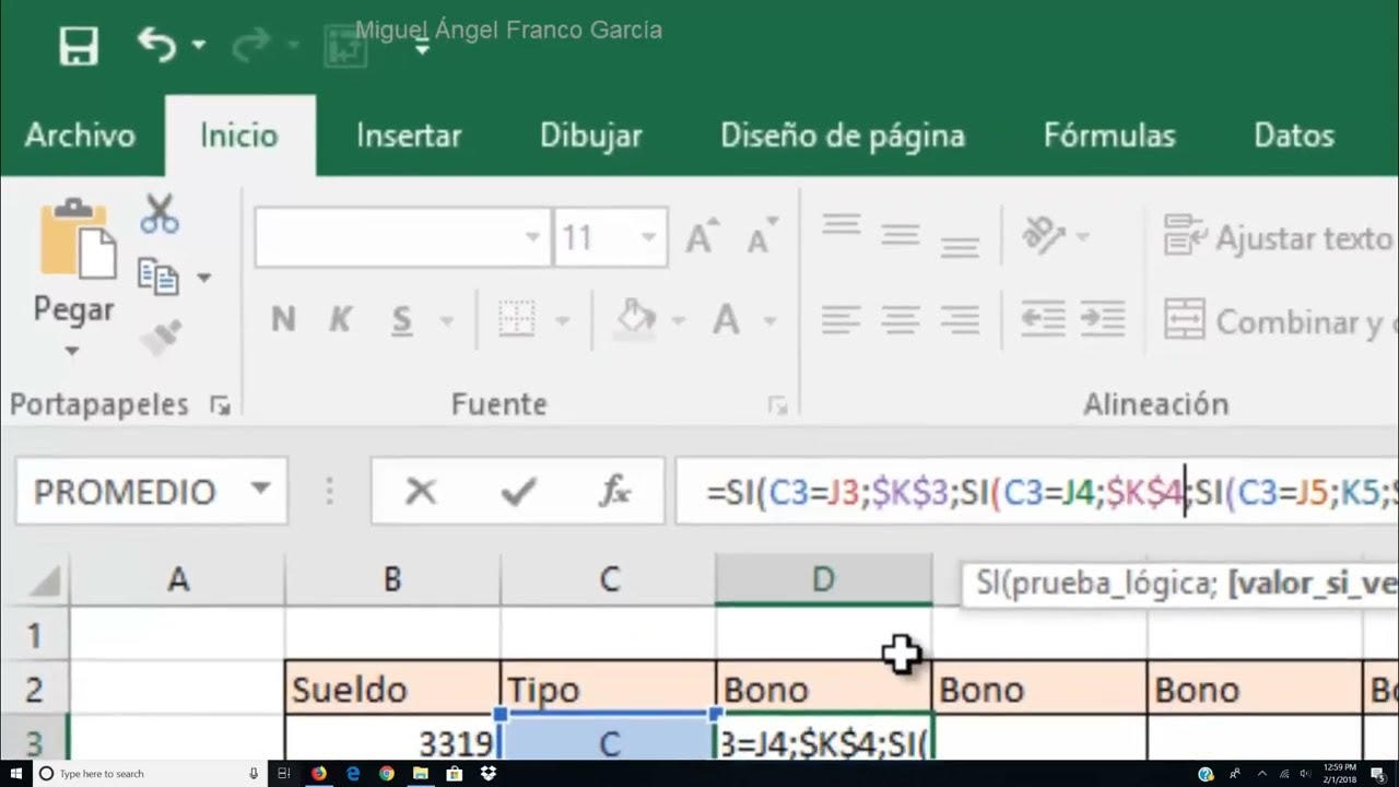 ️ EXCEL INTERMEDIO / Función SI anidado - YouTube