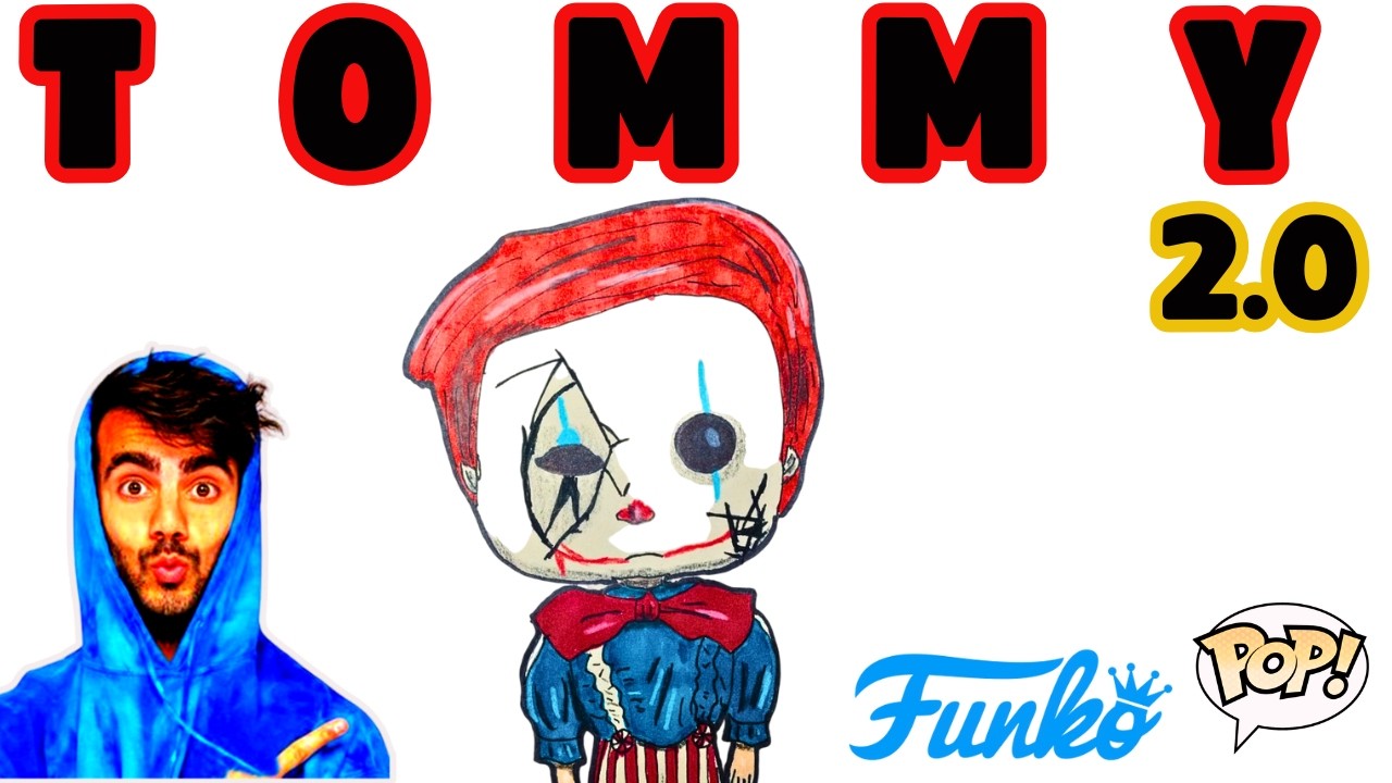Como DIBUJAR TOMMY 2.0 Funko Pop (Niño Payaso) el hijo de DUFFY - YouTube