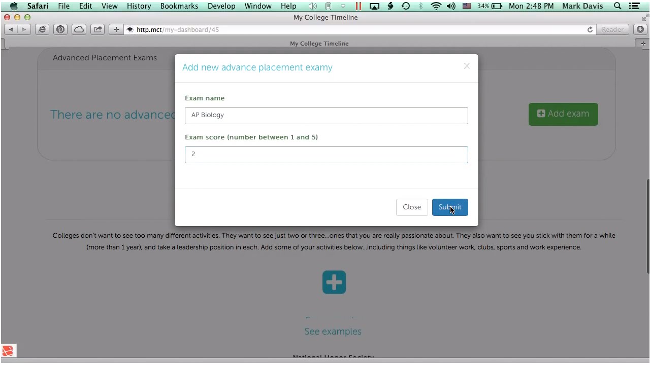 How to enter AP scores into your dashboard - YouTube