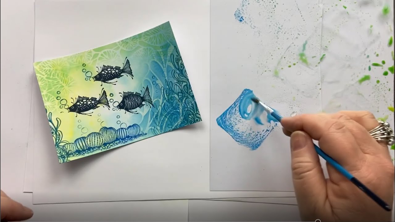 Fish Fun in the Sea - A Lavinia Stamps Tutorial - YouTube