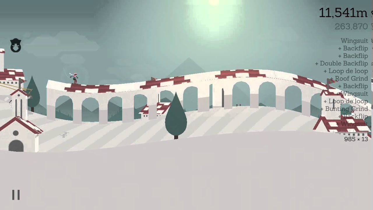 Alto's Adventure W/Maya + Wingsuit --- 45,929 m --- 1,464,070 Trick ...