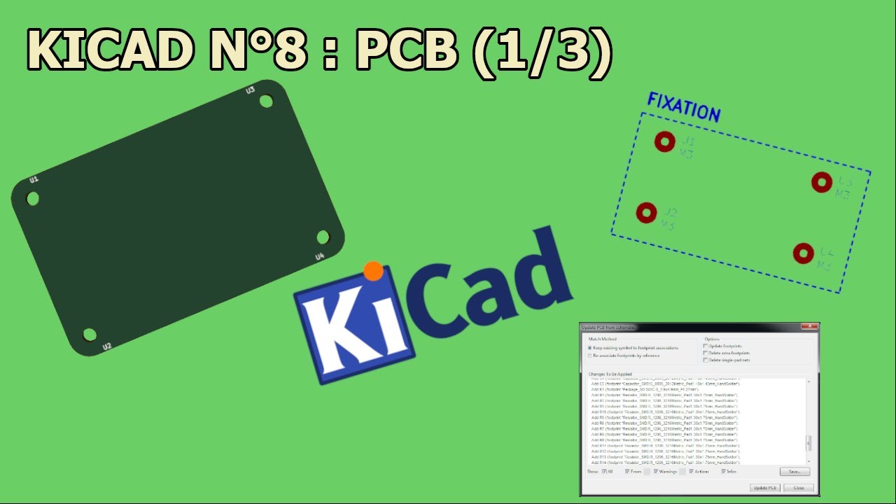 Tutoriel KICAD N°8 - Design PCB (1/3) - YouTube