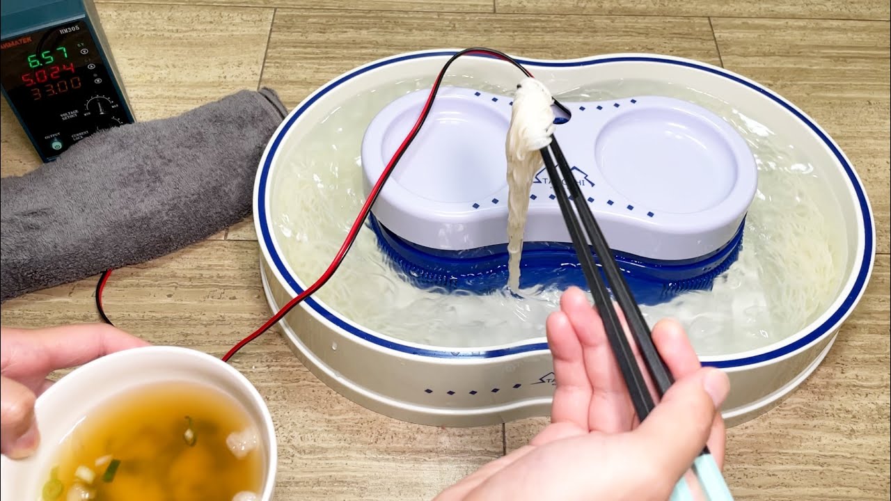 If High Voltage is Applied to the "Nagashi Somen (Flowing Noodles ...