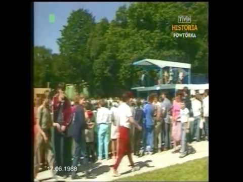 PRL 1988 Wrocław otwarcie basenów