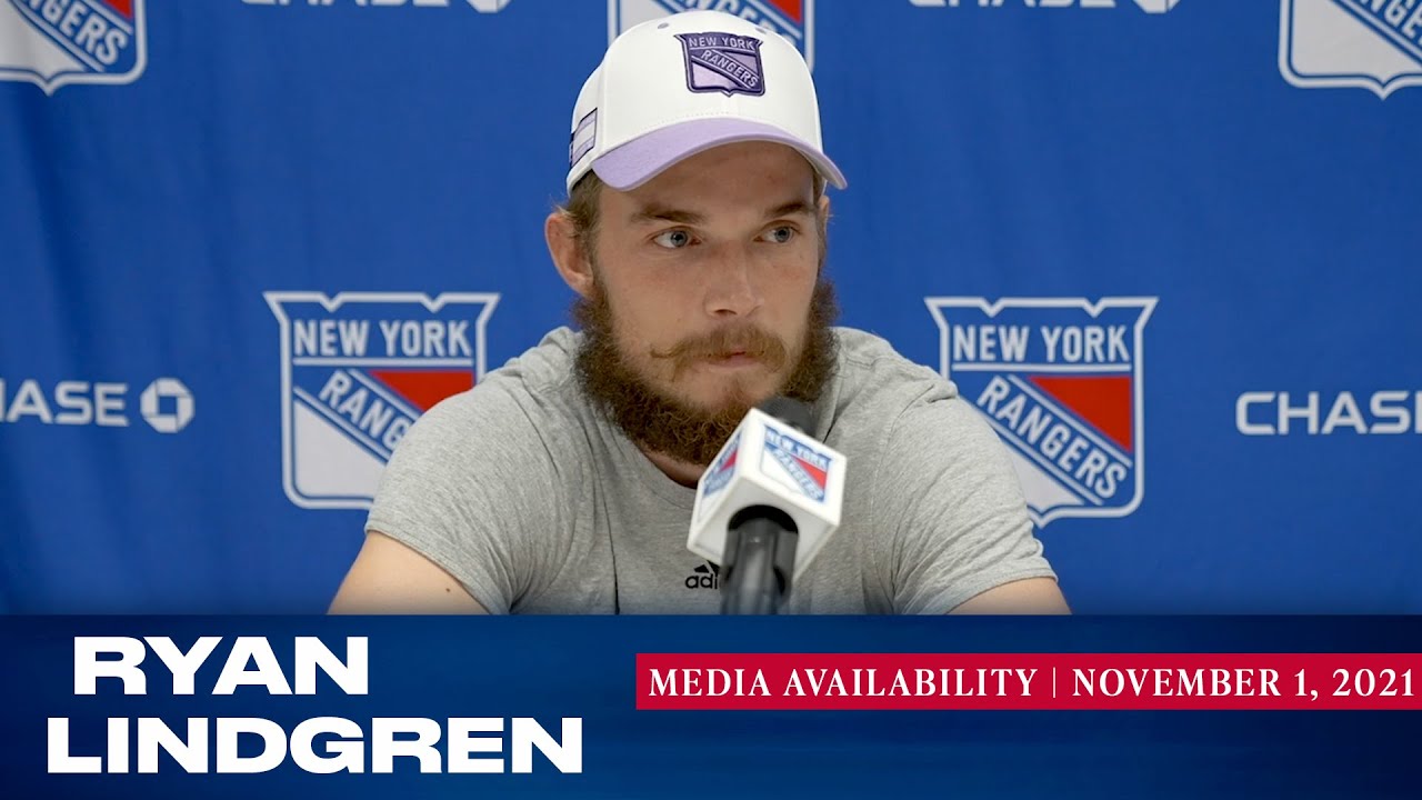 New York Rangers: Ryan Lindgren Media Availability | Nov. 1, 2021 - YouTube