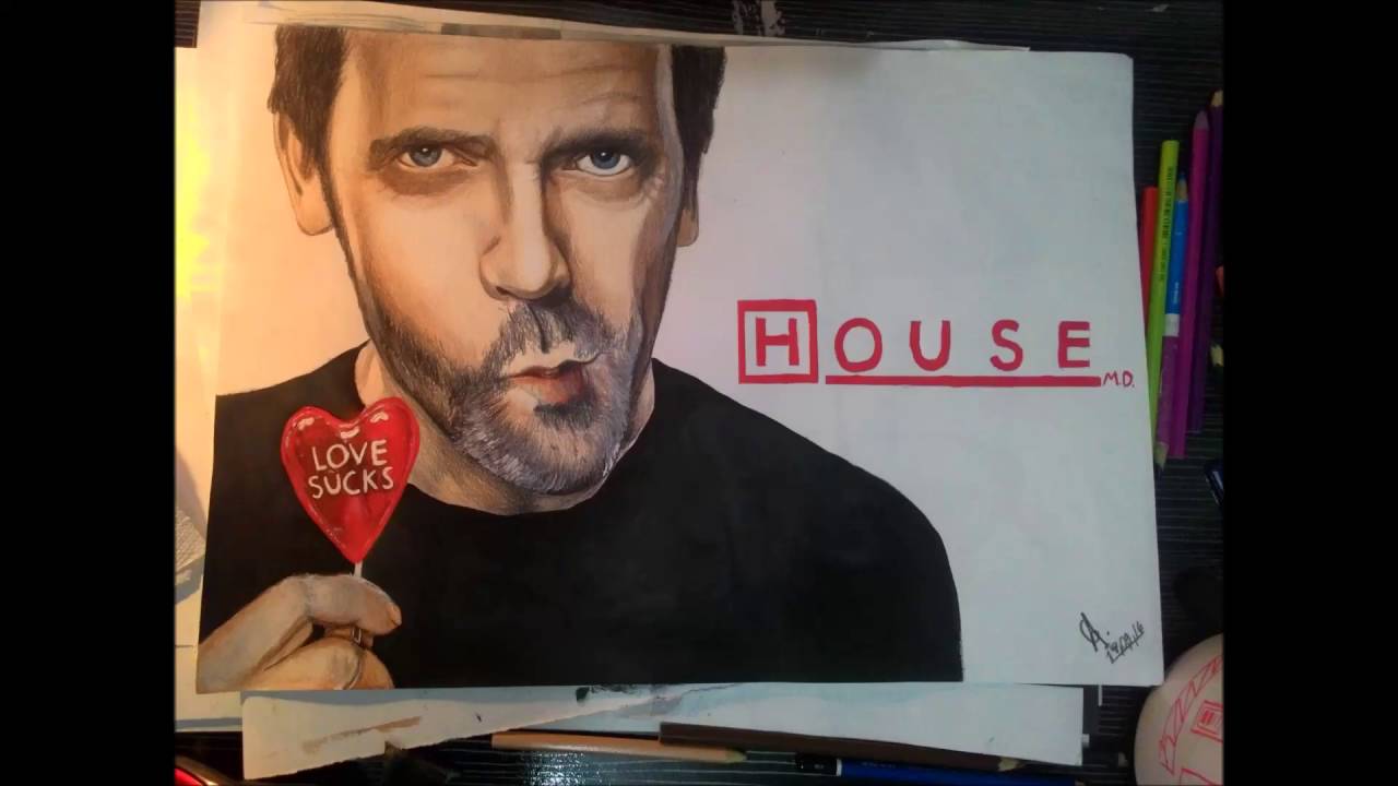 Drawing Dr. House (SpeedPaint) - YouTube