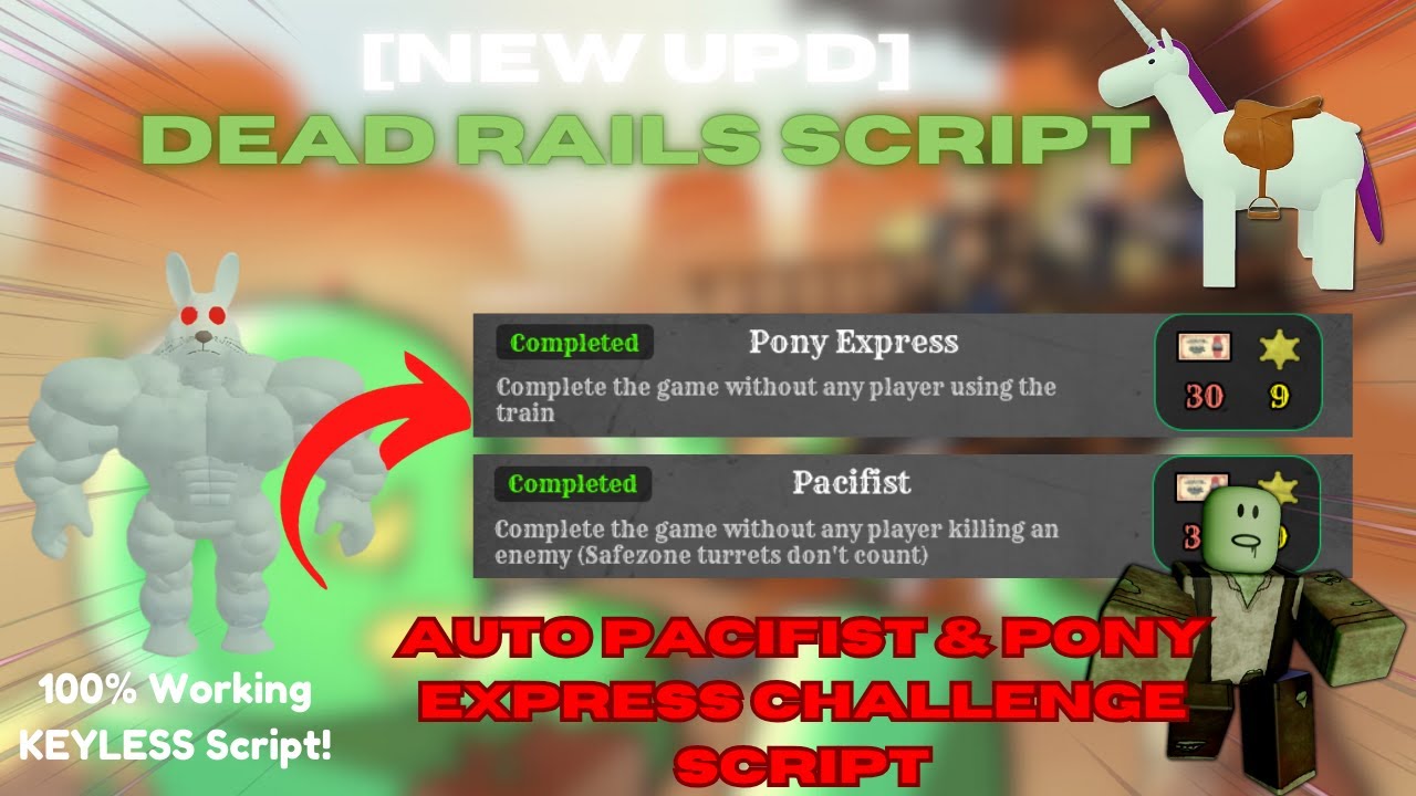 Dead Rails Script (Guide) | Beat Challenges Easily with Auto Pacifist ...