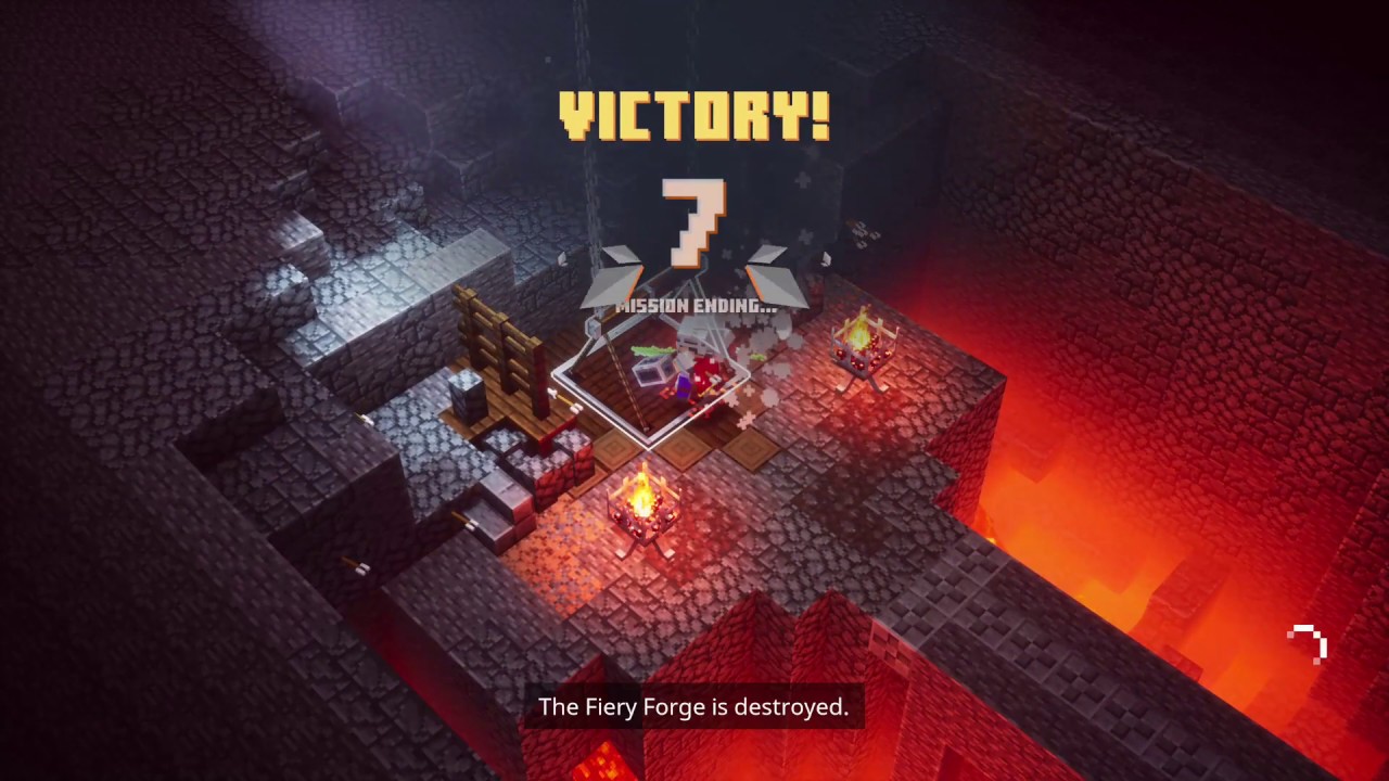 minecraft dungeons fiery forge - YouTube