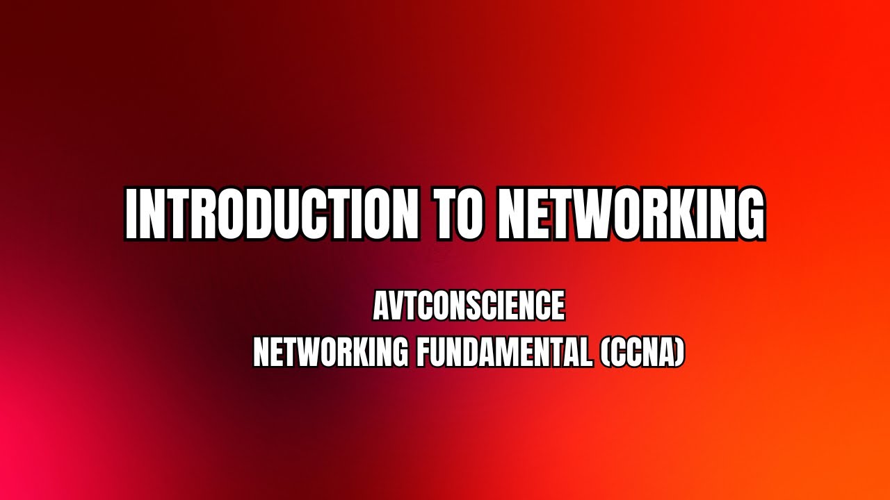 1. Introduction to Network - Networking Fundamental - YouTube
