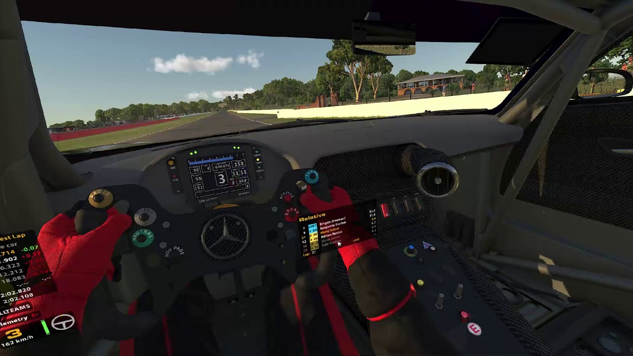 iRacing VR - Bathurst 12h practice session #1 using the VRS setup - YouTube