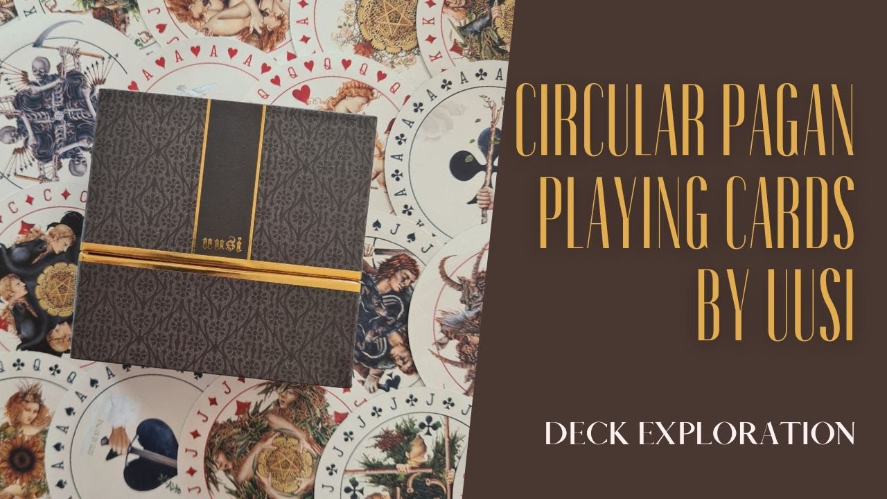 Circular Pagan Playing Cards by Uusi - Deck Exploration - YouTube