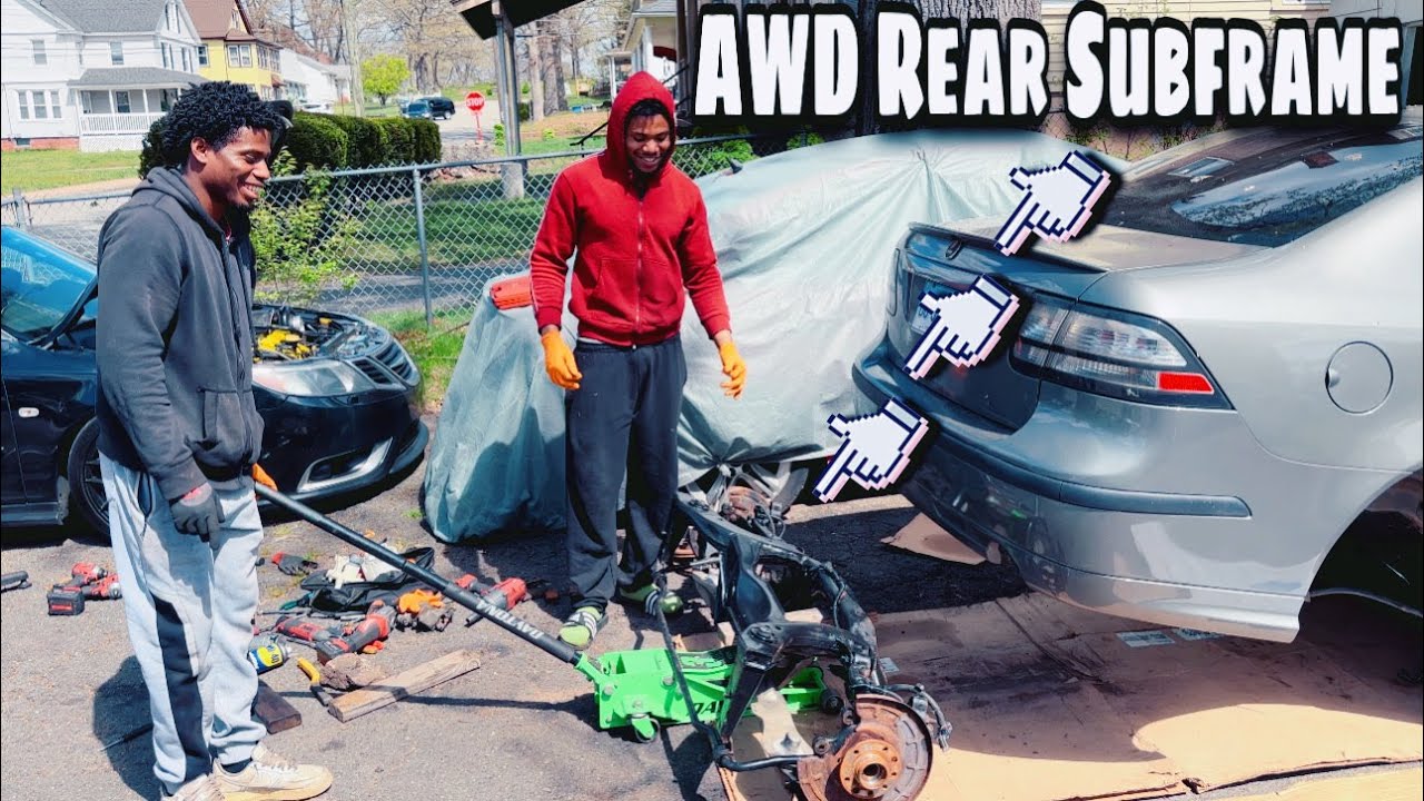 Saab 9-3 Aero XWD Conversion Episode 2: Mounting The XWD Subframe With ...