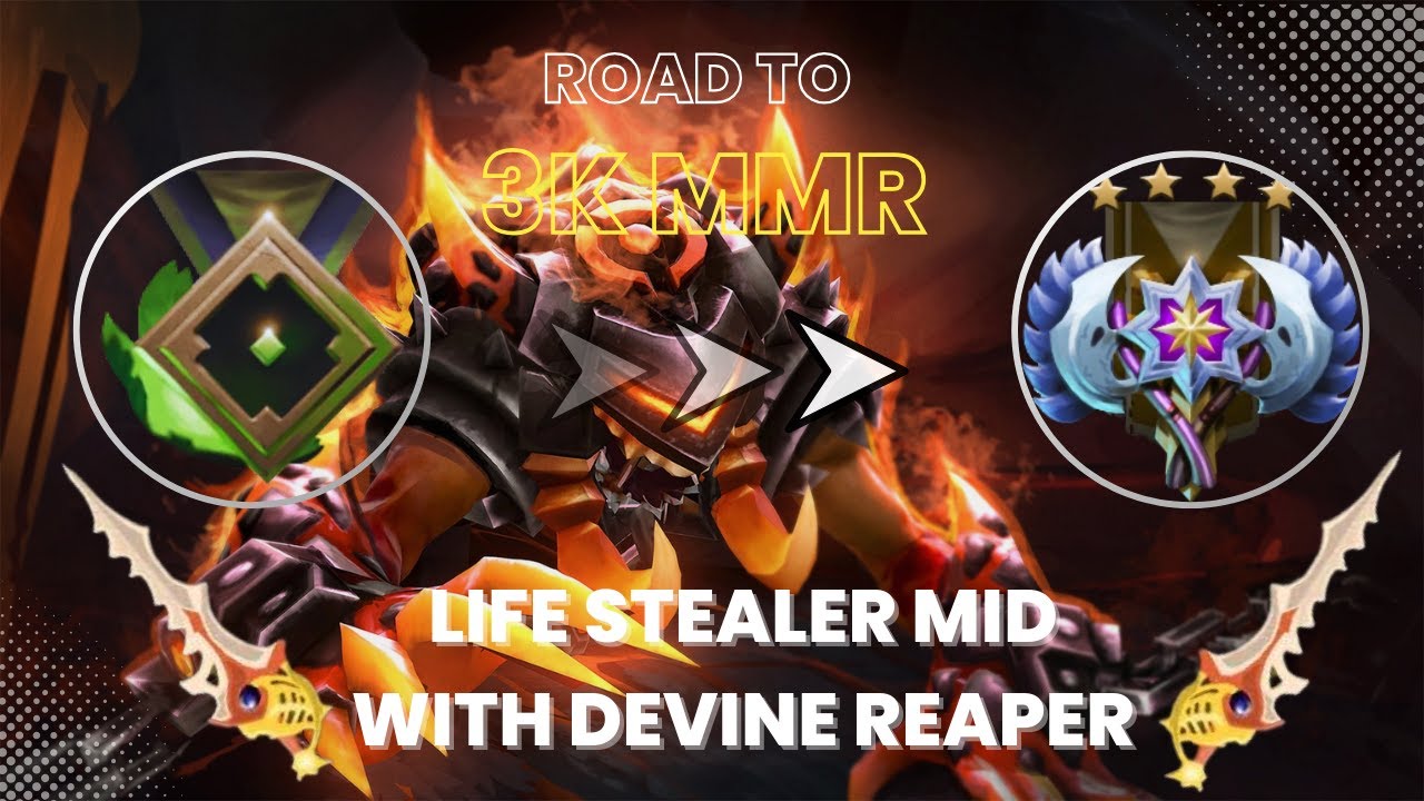 DIVINE REAPER rush and a BIG GAMBLE in DOTA 2 | ROAD TO 3K MMR - YouTube
