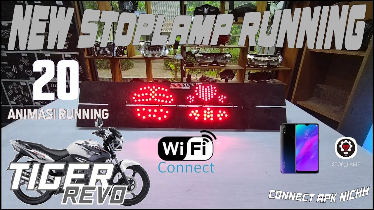 STOPLAMP TIGER || STOPLAMP RUNNING TIGER REVO NEW FULL 20 MODE PNP ...