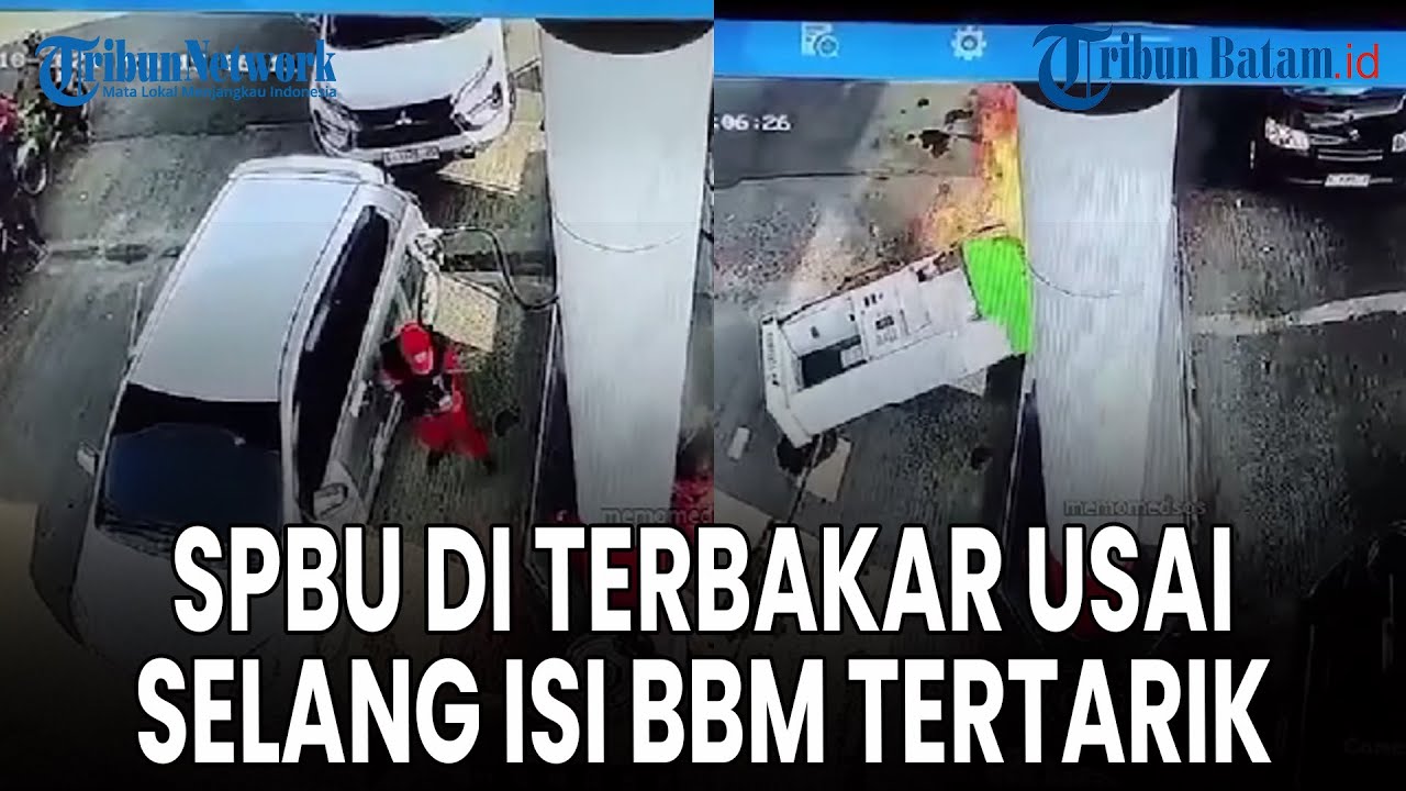 Dispenser SPBU di Cilegon Sempat Terbakar Usai Selang Isi BBM Tertarik ...