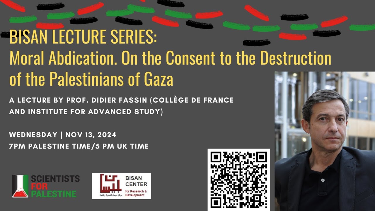 BLS - Didier Fassin: Moral Abdication. On the Consent to the ...