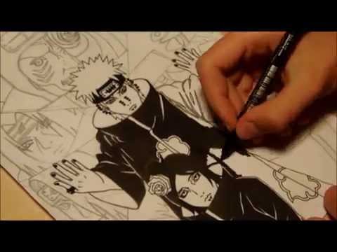Drawing: Akatsuki (Sasori,Deidara,Itachi,Kisame,Tobi,Zetsu,Hidan,Kakuzo,Konan and Pain)