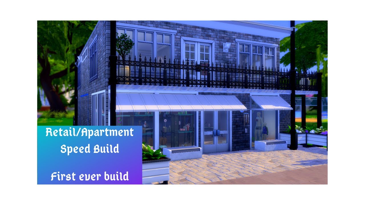 Sims 4 Speed Build // First ever build in game. - YouTube