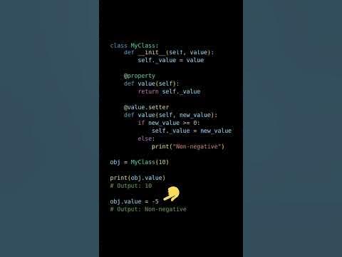 Setters in python - YouTube