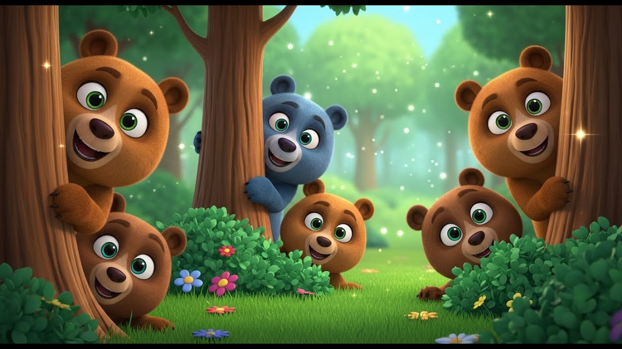 Counting Bears Playing Hide and Seek | Kids Song and Nursery Rhyme ...