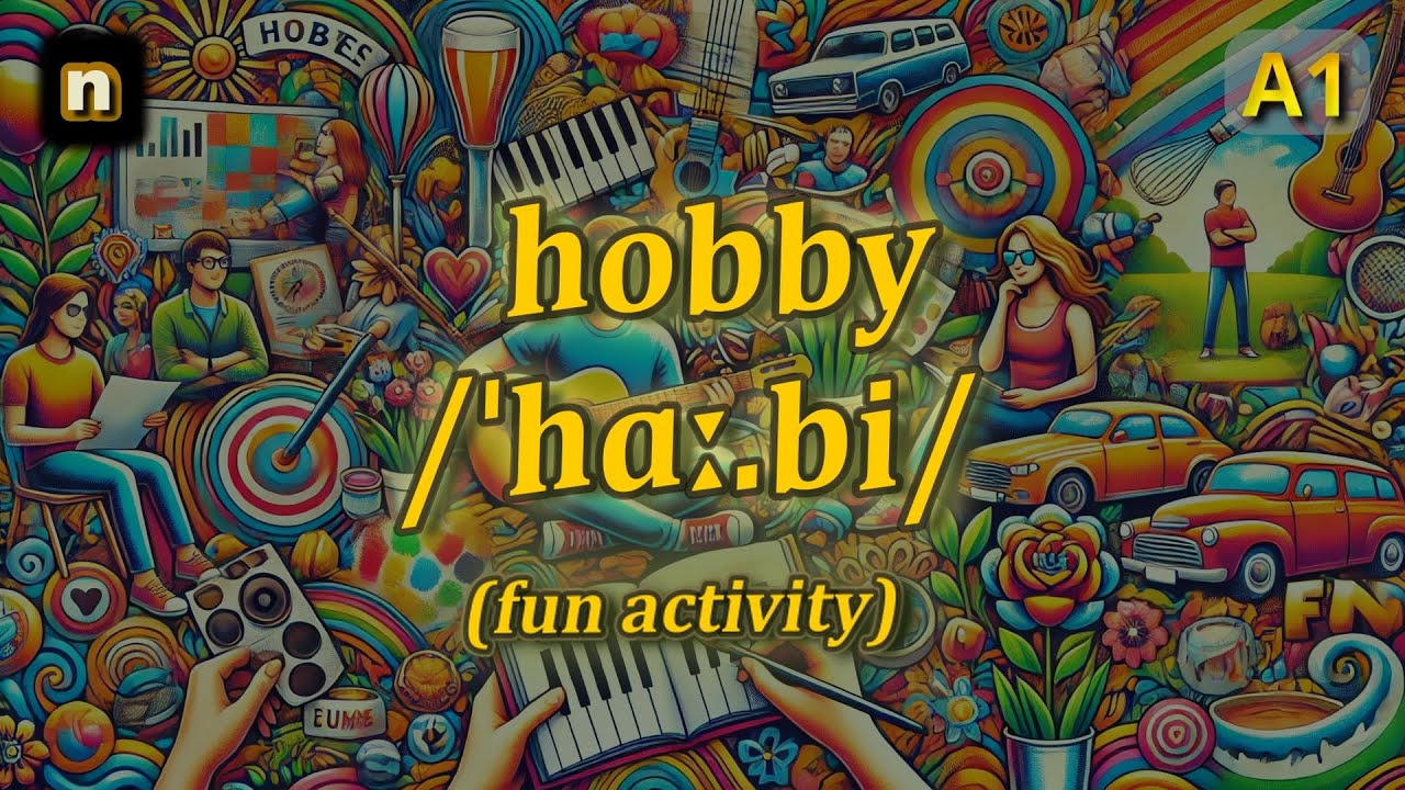 [n] Hobby meaning (fun activity) with 5 examples - YouTube