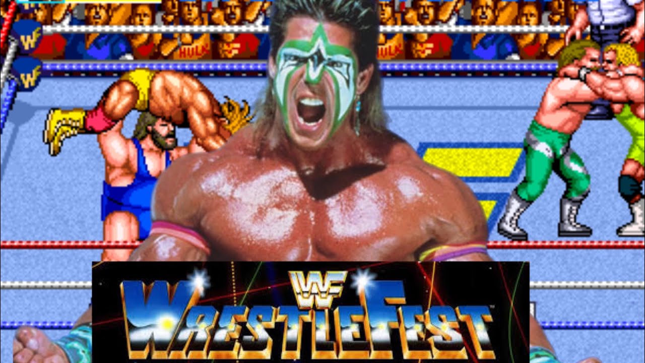 WWF WrestleFest, playing on arcade geeks arcade machine - YouTube
