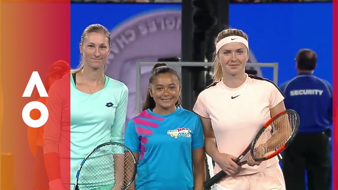Coin toss cuteness on Rod Laver Arena | Australian Open 2018 - YouTube