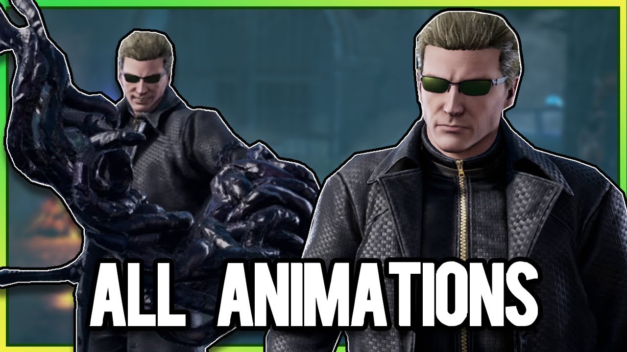 ALL WESKER Animations (The Mastermind Resident Evil) Dead By Daylight ...