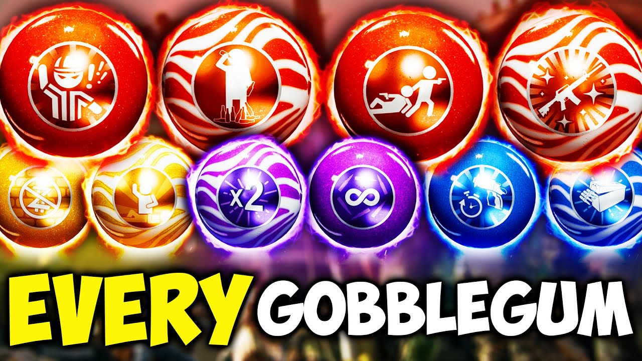 GAMEPLAY OF EVERY GOBBLEGUM IN BLACK OPS 6 ZOMBIES!!! - YouTube