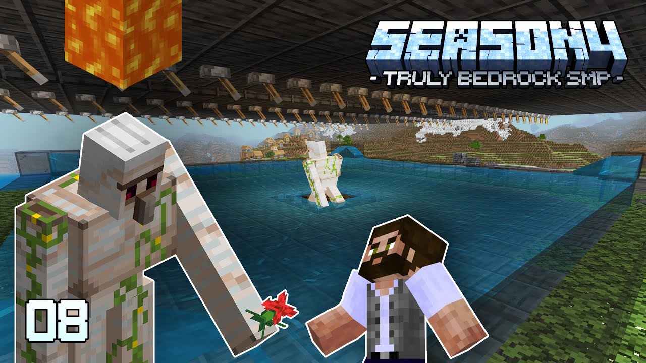 EASY IRON FARM TRADING HALL Truly Bedrock Season 4 Ep08 YouTube easy-iron-farm-trading-hall-truly-bedrock-season-4-ep08-youtube