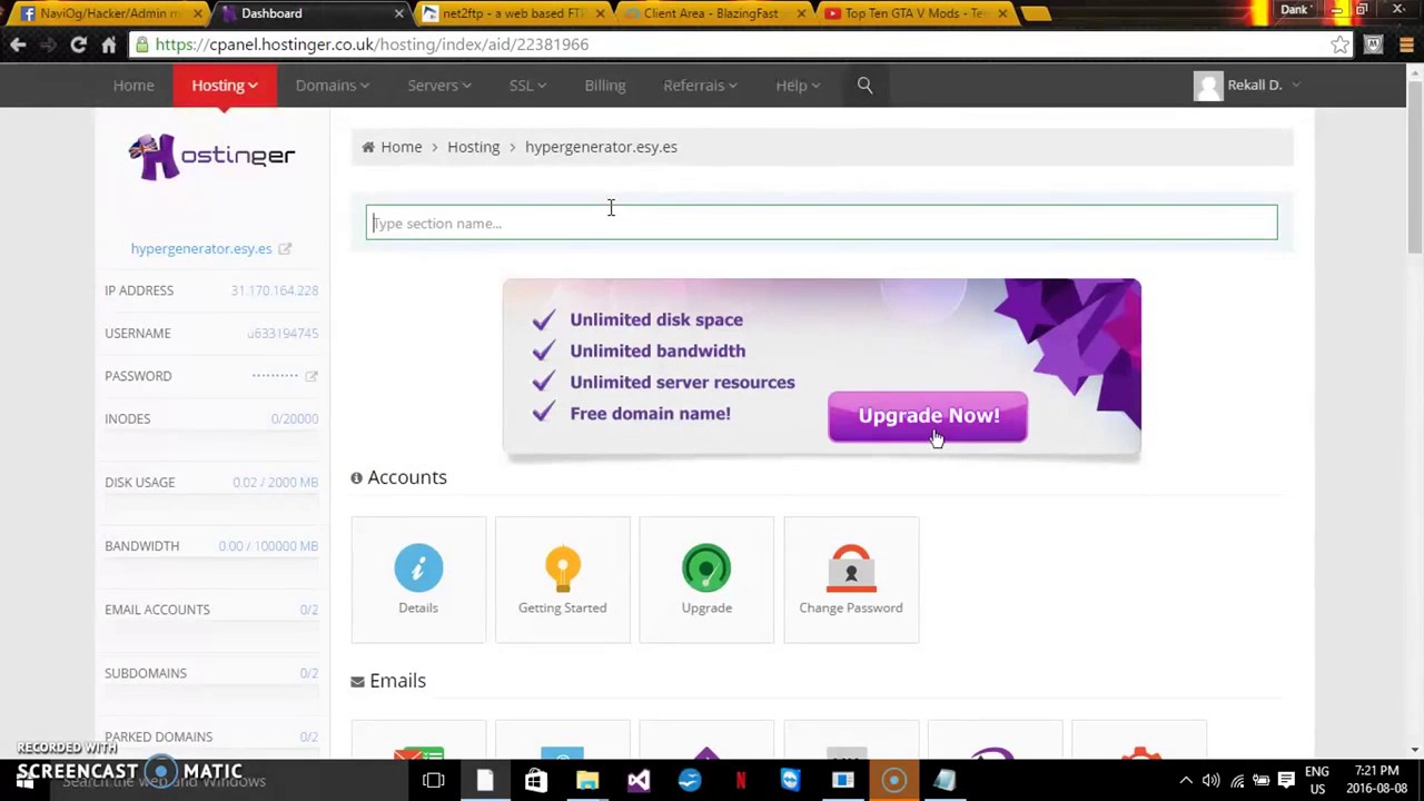 How to make a web based account generator - YouTube