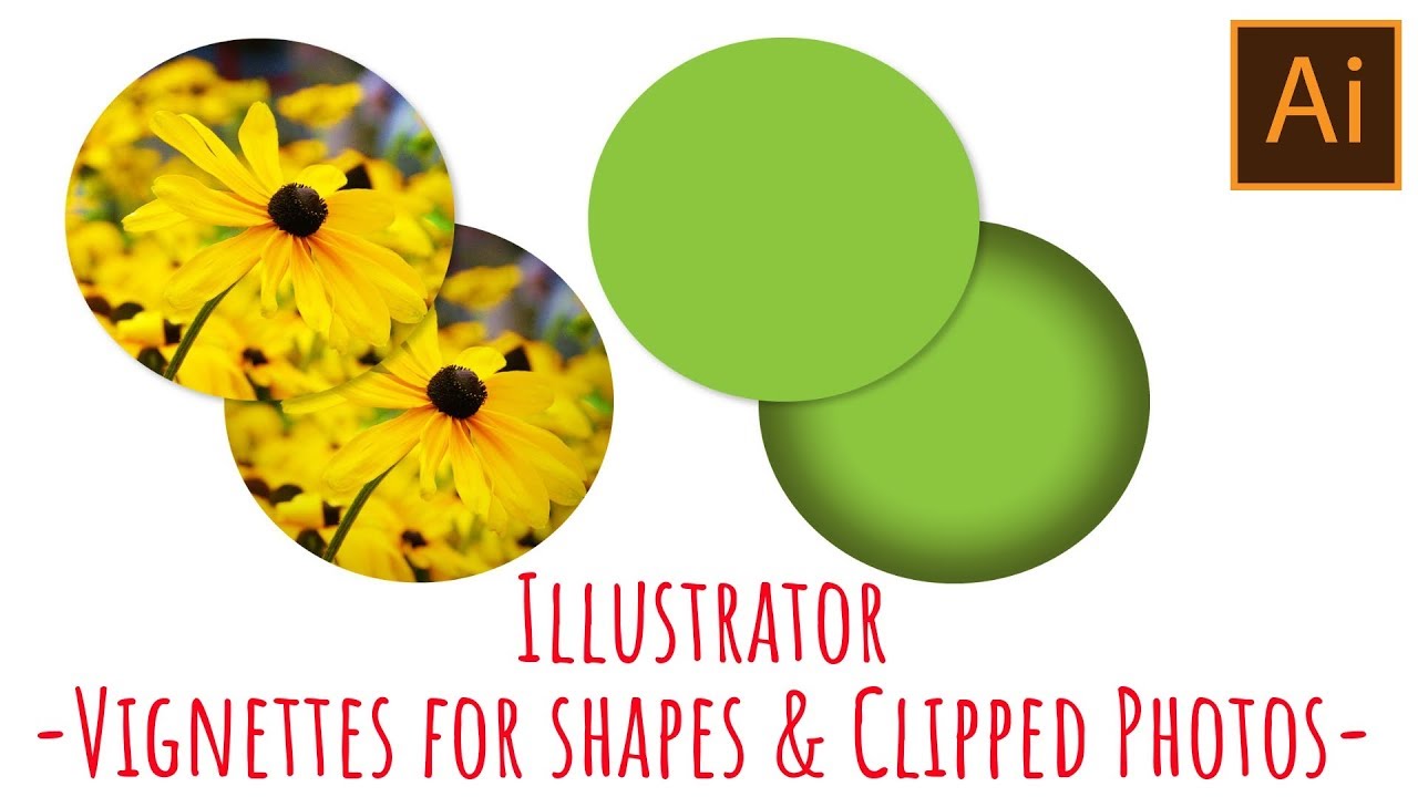 Illustrator - Vignettes for shapes and clipped photos - YouTube