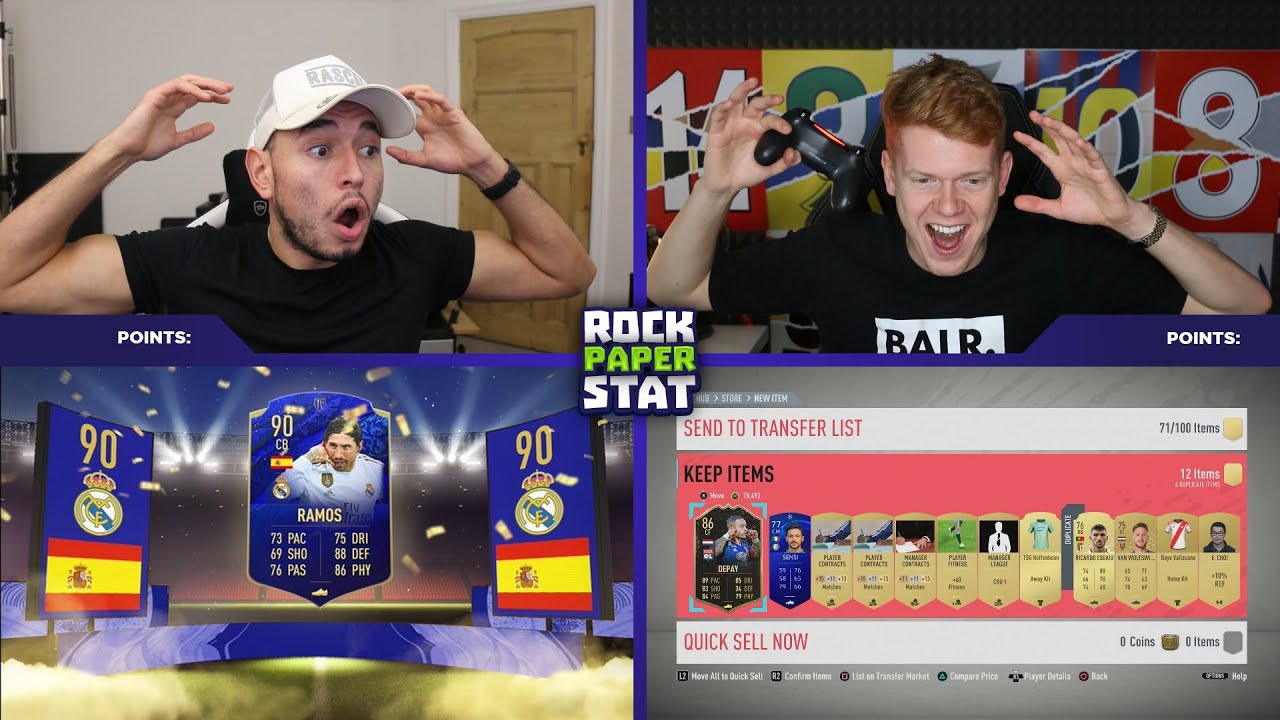 THIS GAME IS UNBELIEVABLE 😱 EPIC TOTY NOMINEE ROCK PAPER STAT vs Jack54 ...