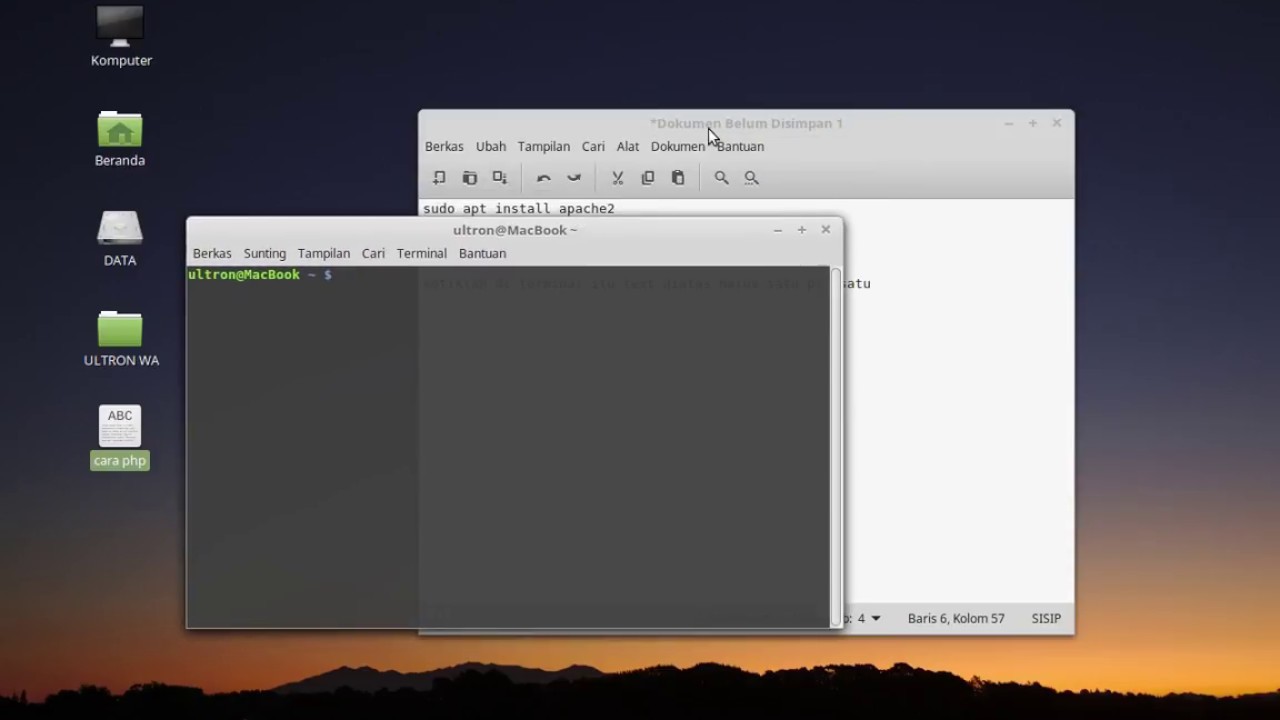 Cara Install Php7 2 Apache2 Mysql Server Di Linux Mint Youtube 7621
