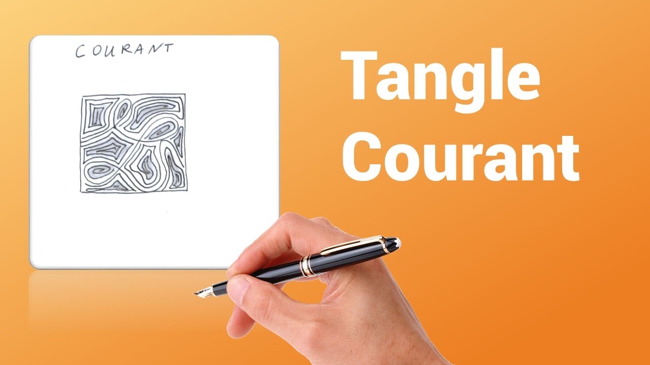 How to draw tangle Courant - YouTube