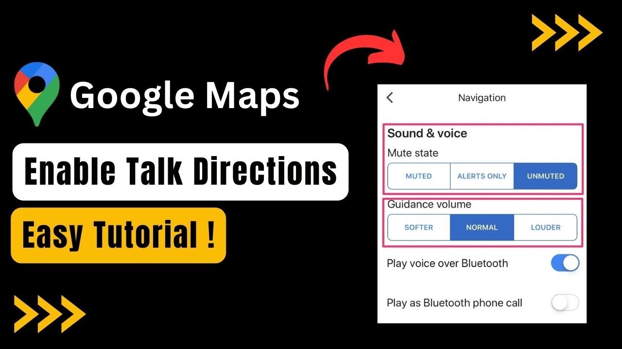 How to Enable Talk Directions in Google Maps ! - YouTube