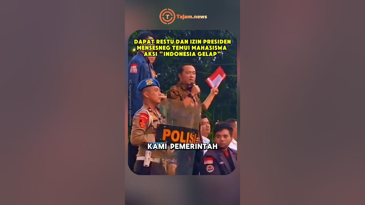 MENSESNEG TEMUI MAHASISWA AKSI INDONESIA GELAP - YouTube
