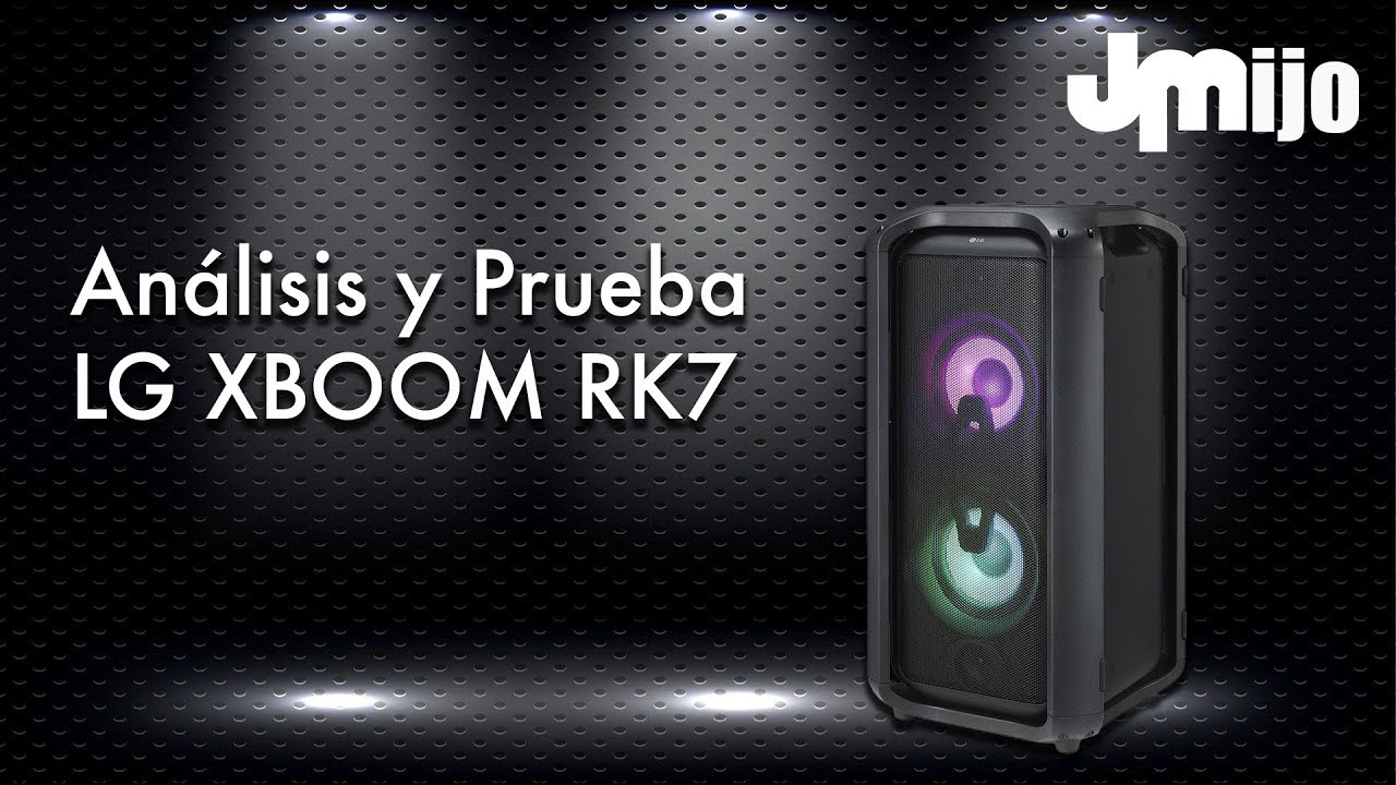 Análisis y Prueba de Sonido - LG XBOOM RK7 - YouTube