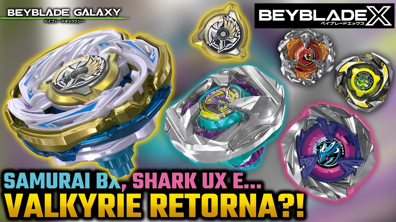 VALKYRIE RETORNA! Novo Shark e novo Samurai são destque de Beyblade X ...