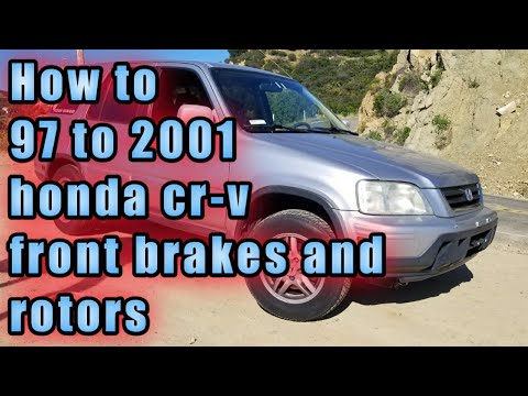 how to replace front brakes and rotors Honda crv (97-01 Honda crv front ...