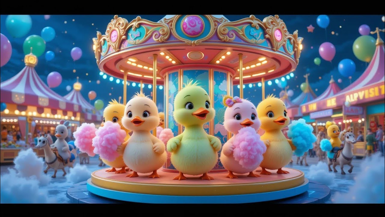"10 Little Ducks | Baby Duck Song for Kids | Fun Nursery Rhyme with 3D ...