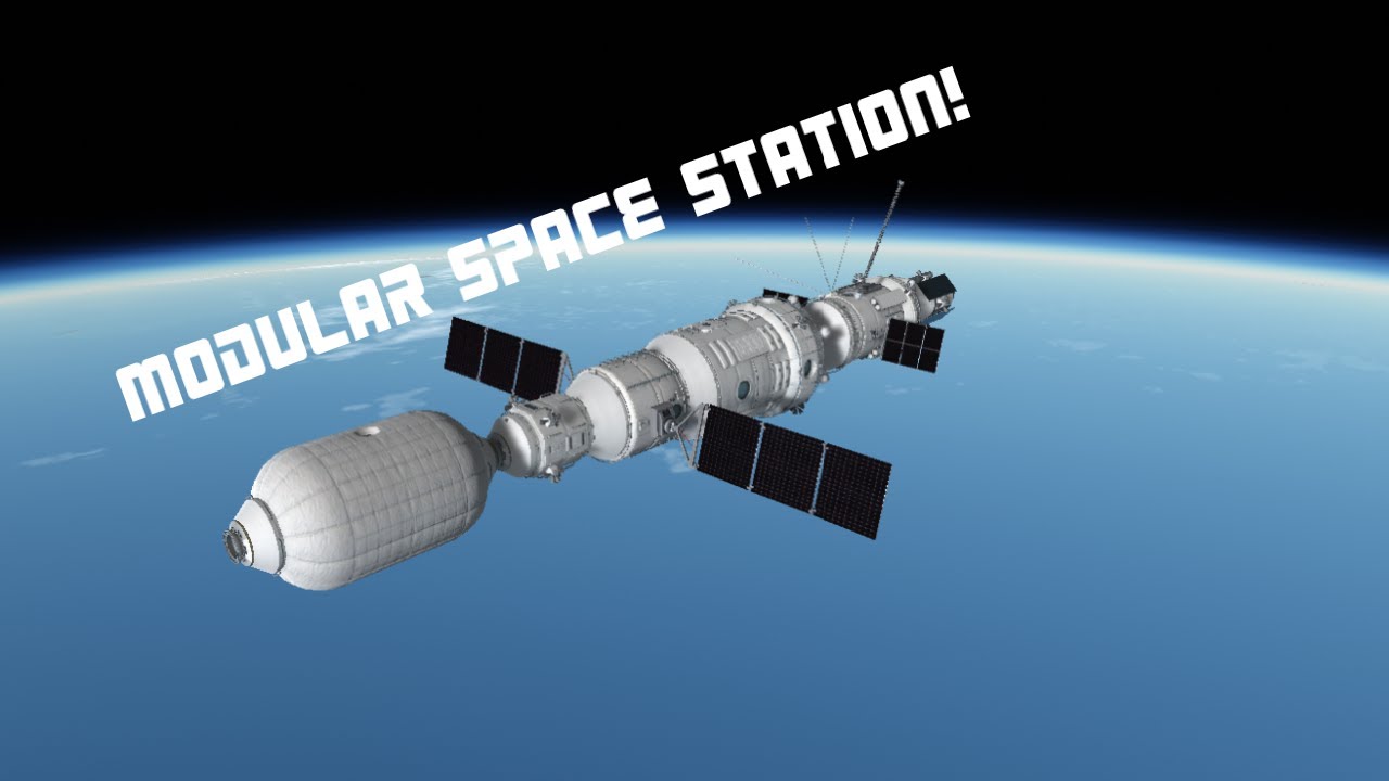 Launching a Multi-Module Space Station! || KSP RSS RO - YouTube