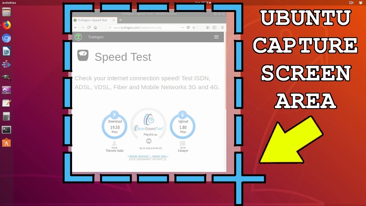 How to capture a screen area on Ubuntu and derivatives - YouTube